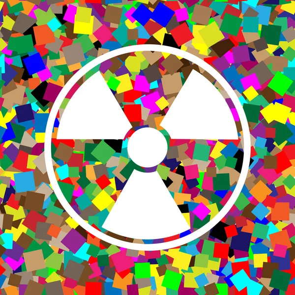 Radiation Round sign. CMYK icons on transparent background. Cyan Stock ...