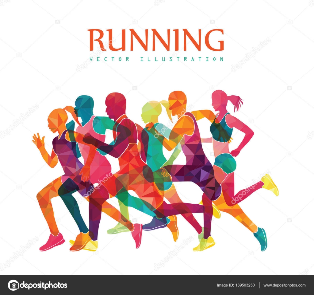 Group of running people Stock Vector Image by ©CamillaCasablanca #139503250
