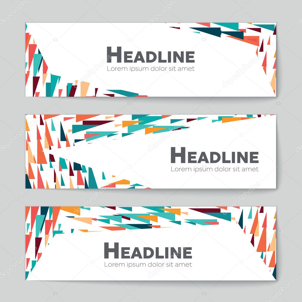 Art design of flyer set Stock Vector by ©MIKHAIL_GRACHIKOV 125766070