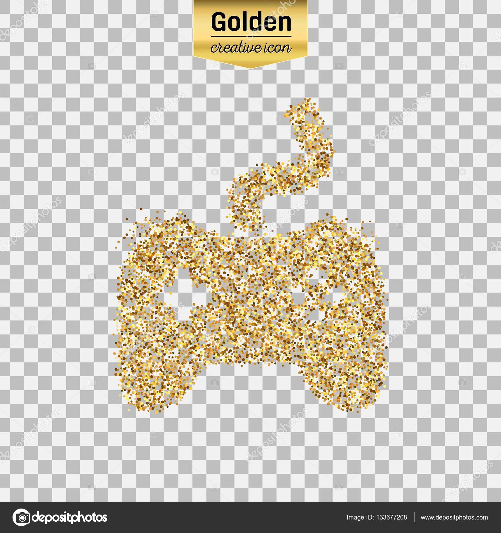 Gold glitter vector object Stock Vector by ©MIKHAIL_GRACHIKOV 133677208