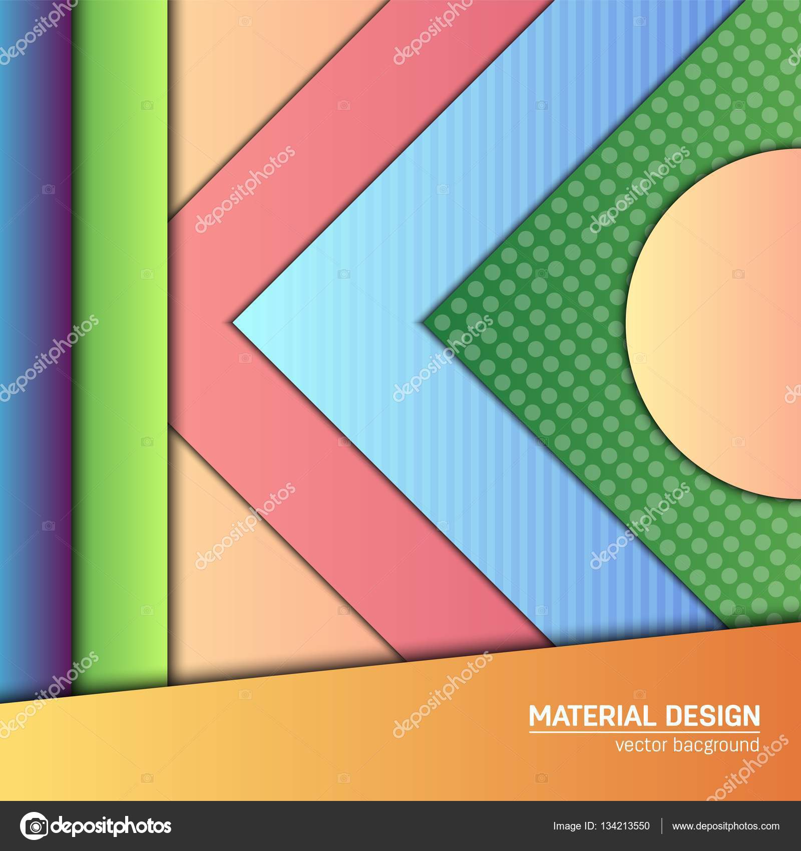 Vector material design background. Abstract creative concept layout ...