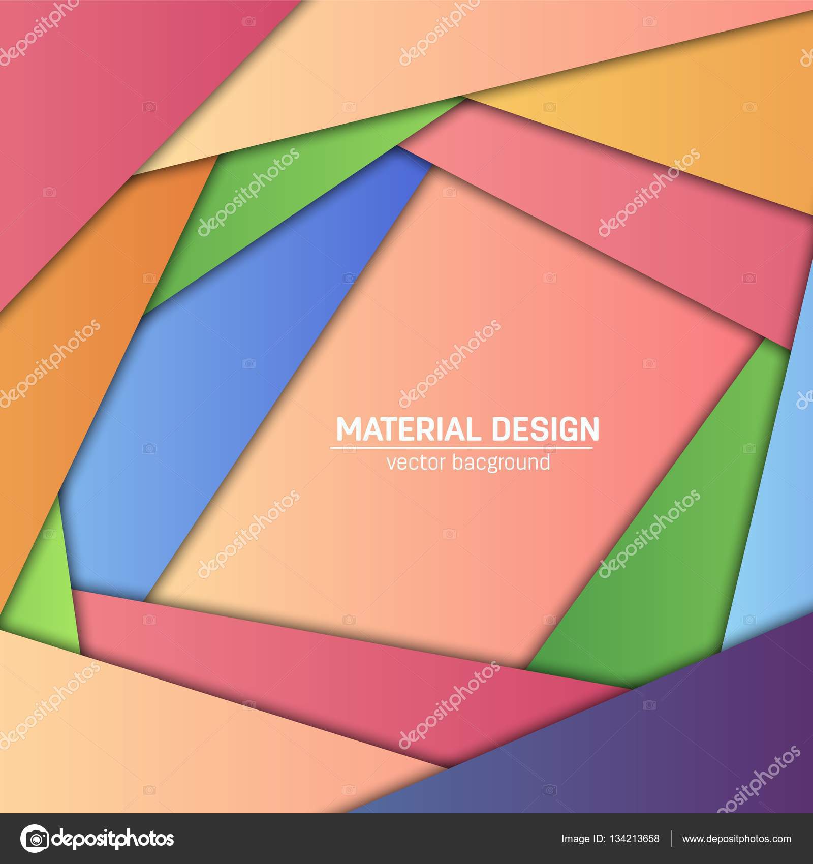 Vector material design background. Abstract creative concept layout ...