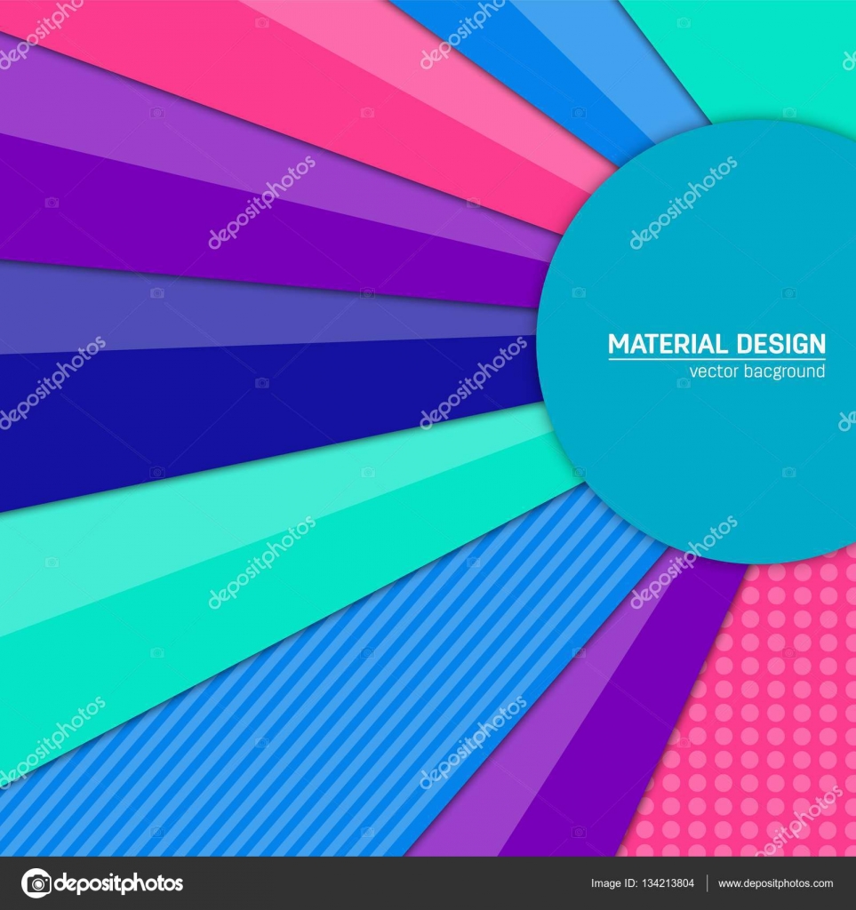 Vector material design background. Abstract creative concept layout ...