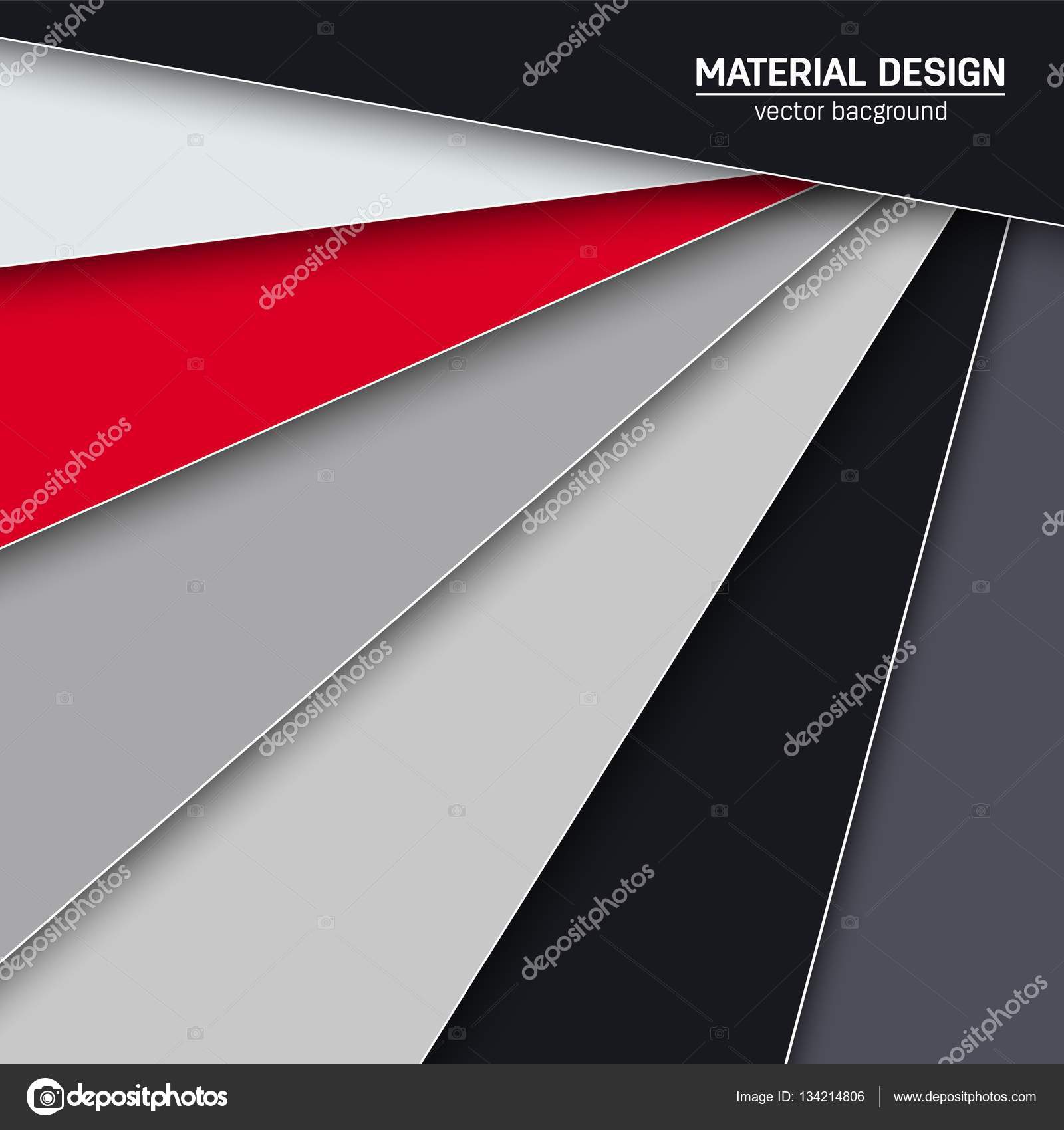 Vector material design background. Abstract creative concept layout ...