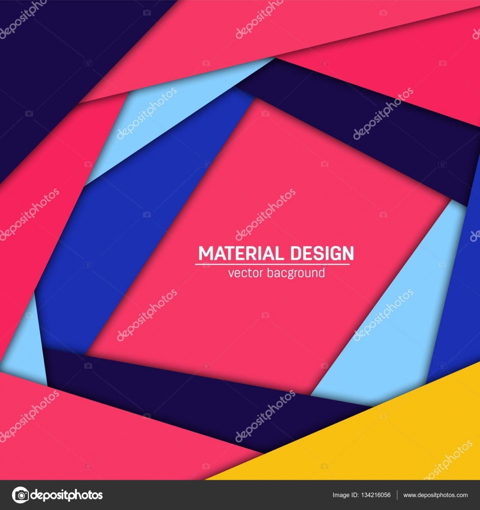 Vector material design background. Abstract creative concept layout ...