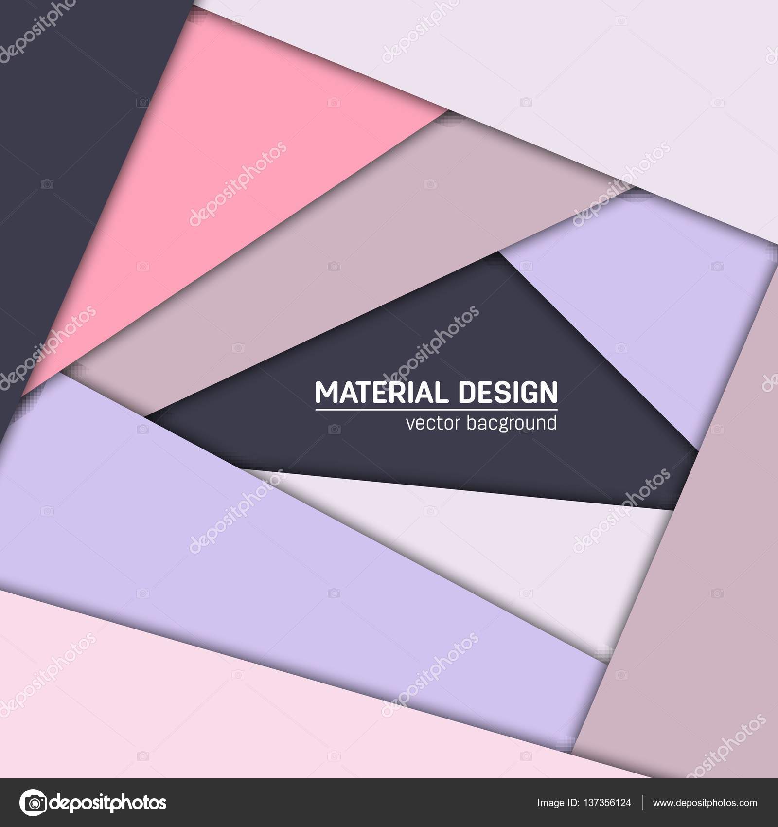Vector material design background. Abstract creative concept layout ...