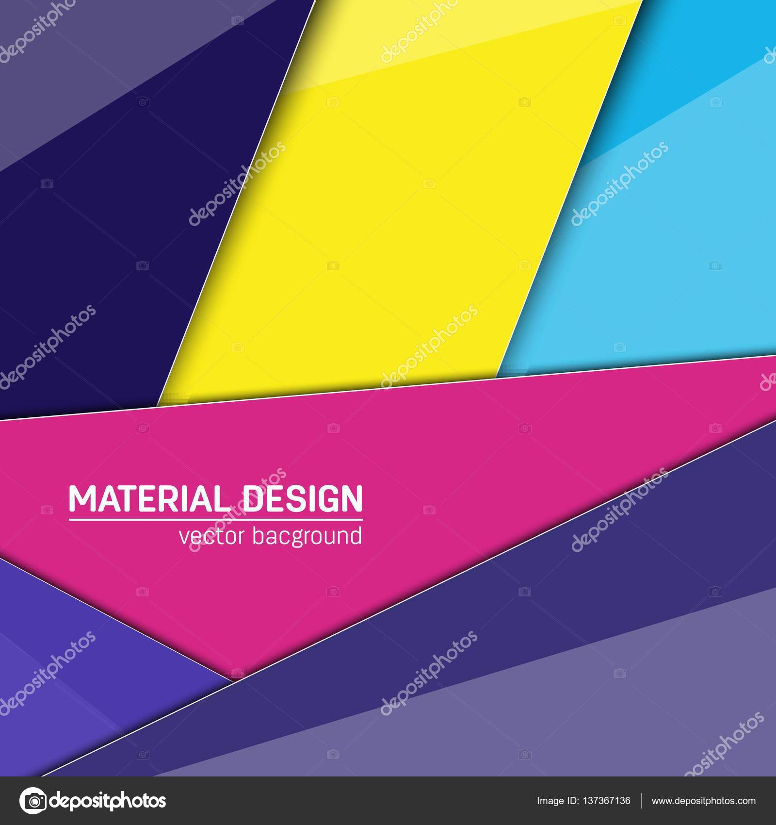 Vector material design background. Abstract creative concept layout ...