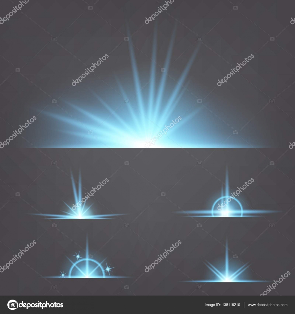 Creative concept Vector set of glow light effect stars bursts with ...