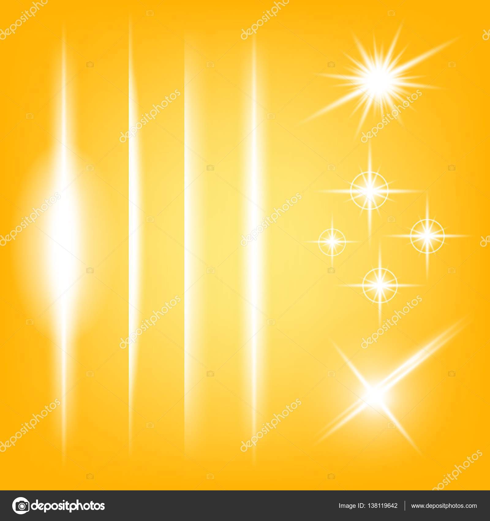 Creative concept Vector set of glow light effect stars bursts with ...