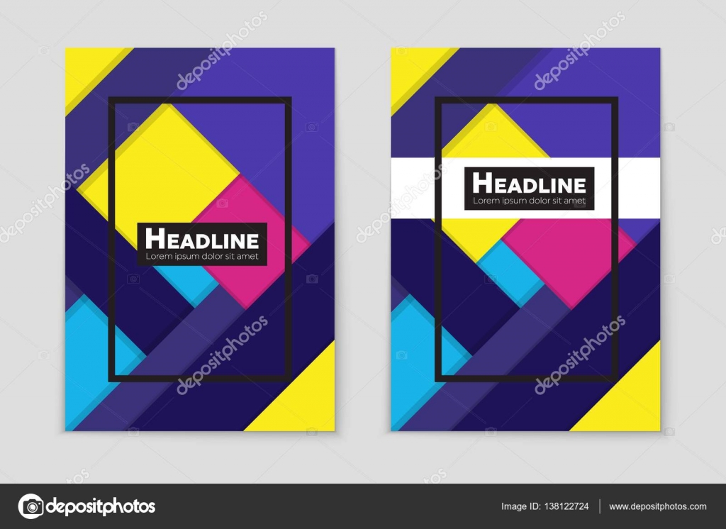 Abstract vector layout background set. For art template design, list ...