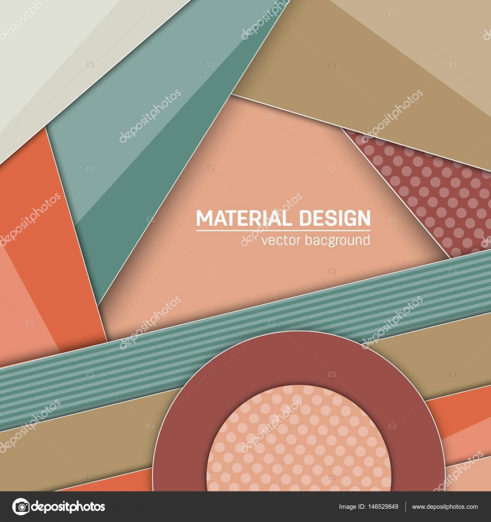 Vector material design background. Abstract creative concept layout ...