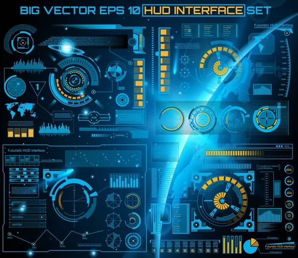 Abstract future, concept vector futuristic blue virtual graphic touch ...