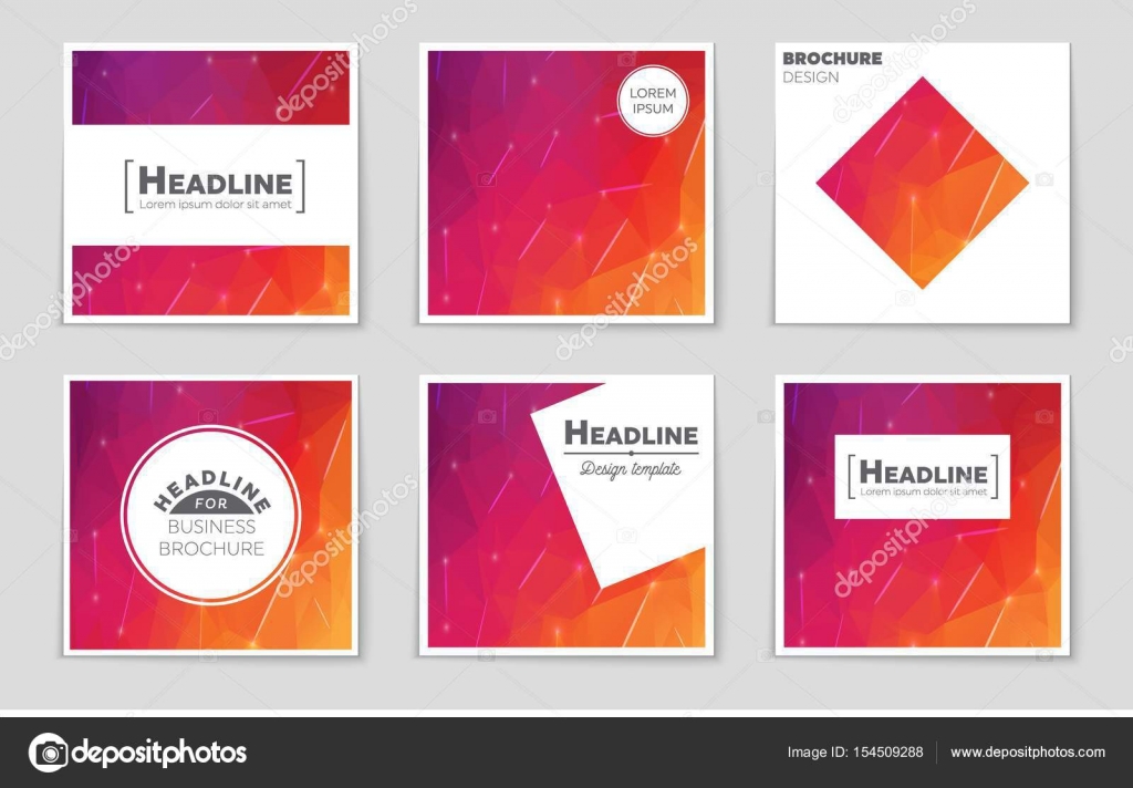 Abstract vector layout background set. For art template design, list ...