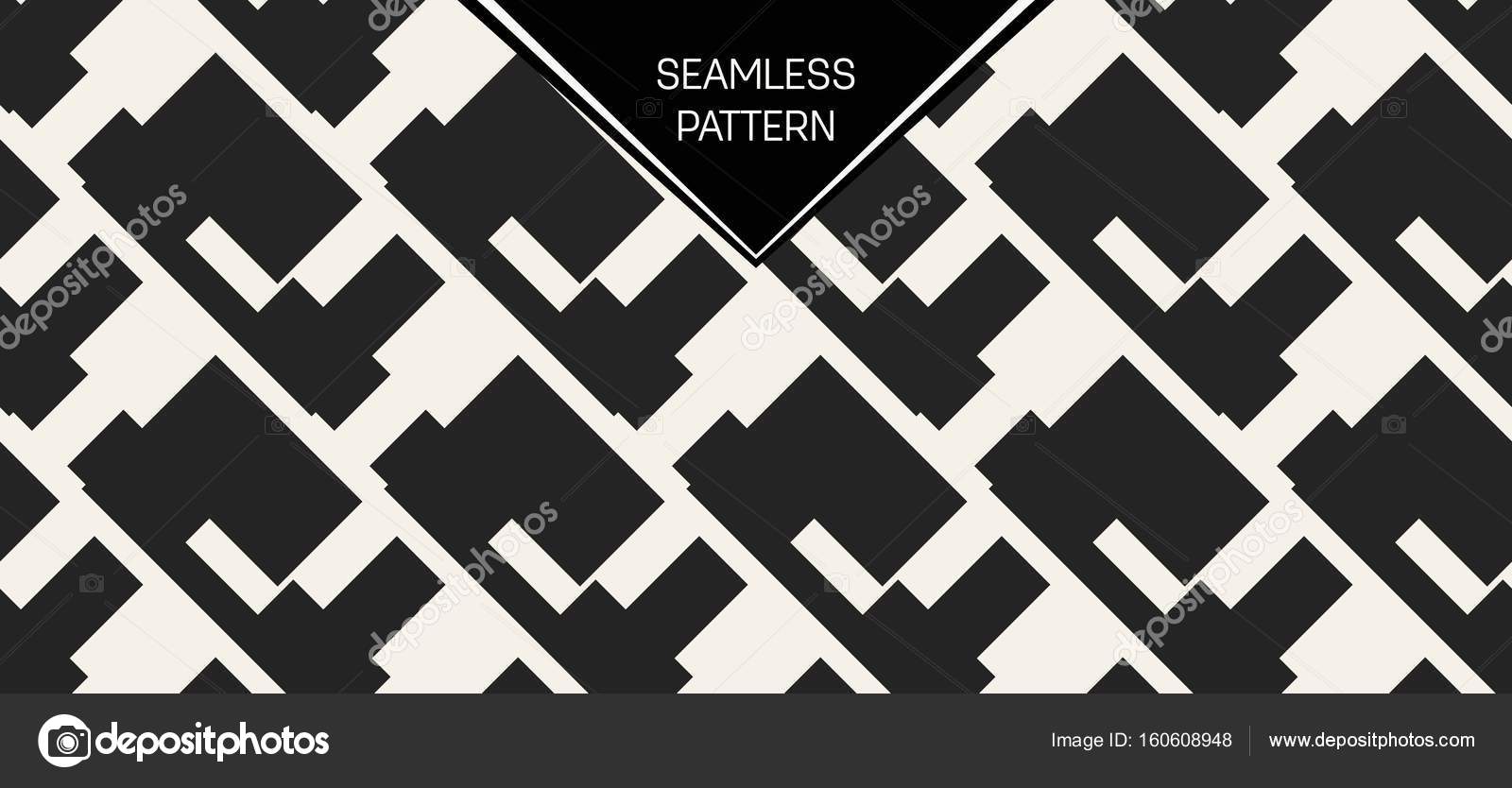 Monochrome Geometric Pattern Stock Vector Image By ©mikhail Grachikov 160608948