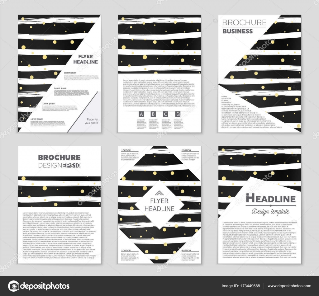 Abstract vector layout background set. For art template design, Stock ...