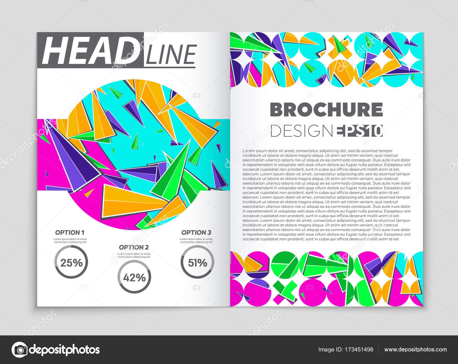Abstract Vector Layout Background Set For Art Template Design Stock Vector By ©mikhail