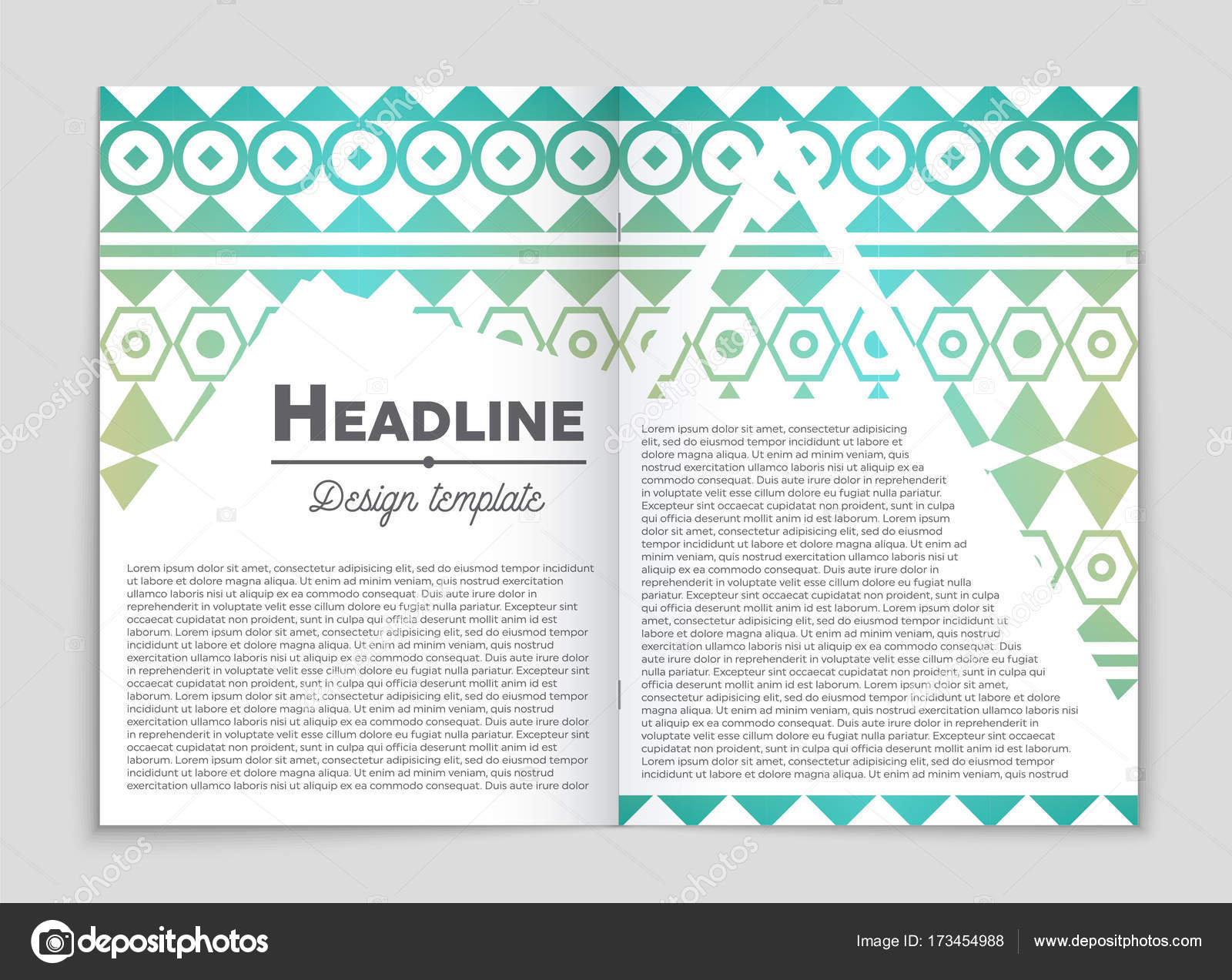 Abstract vector layout background set. For art template design, Stock ...