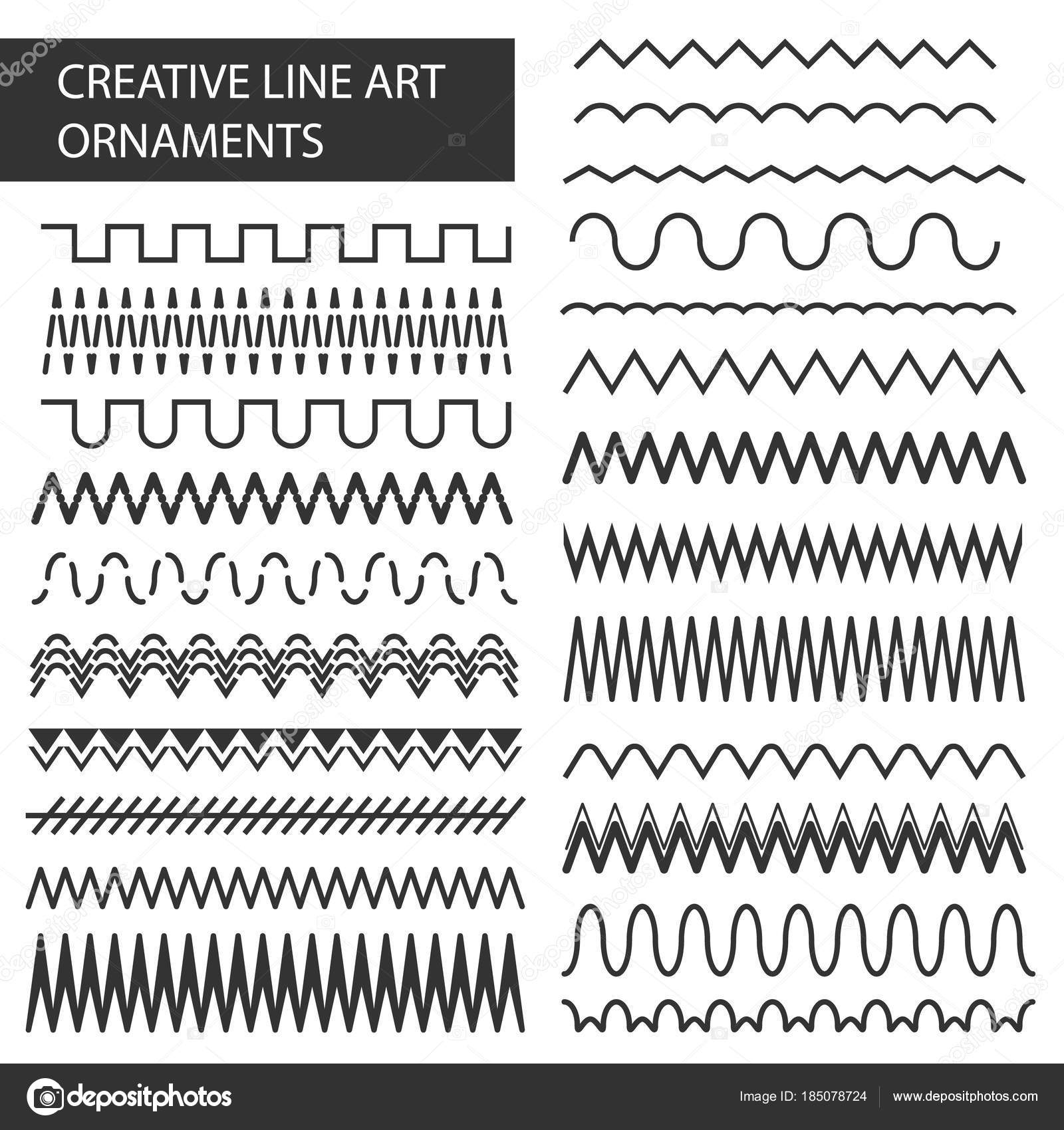 Creative vector illustration of hand drawn line frames set isolated on ...