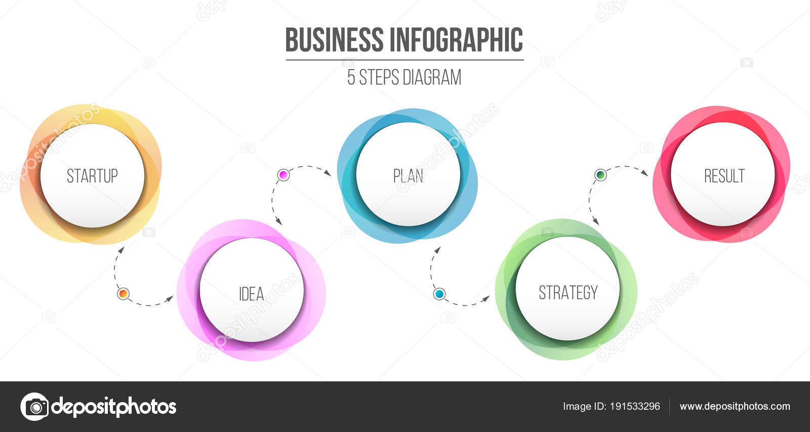 Creative vector illustration of diagram information isolated on ...