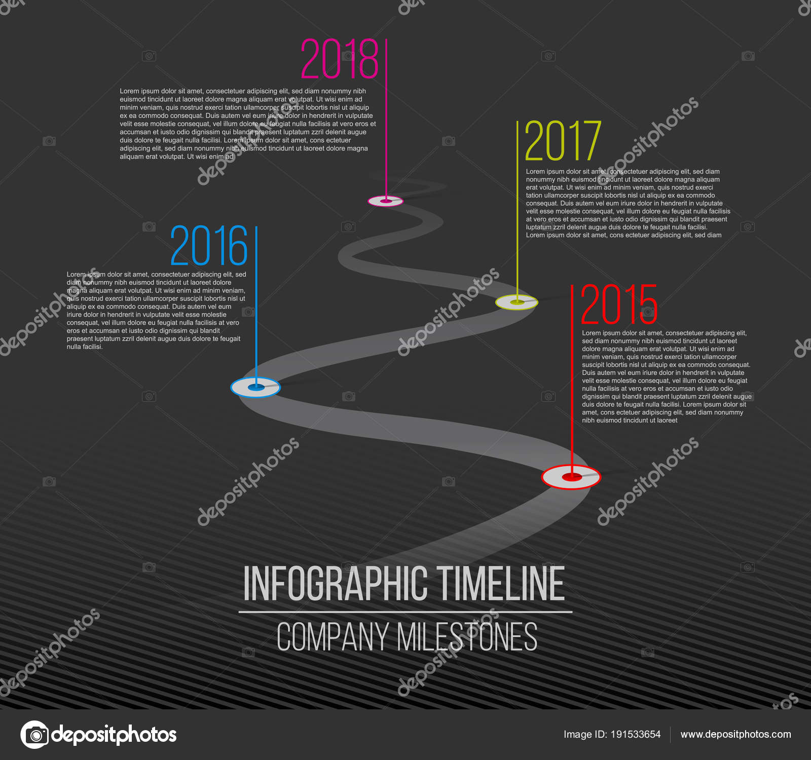 Creative History Timeline Design