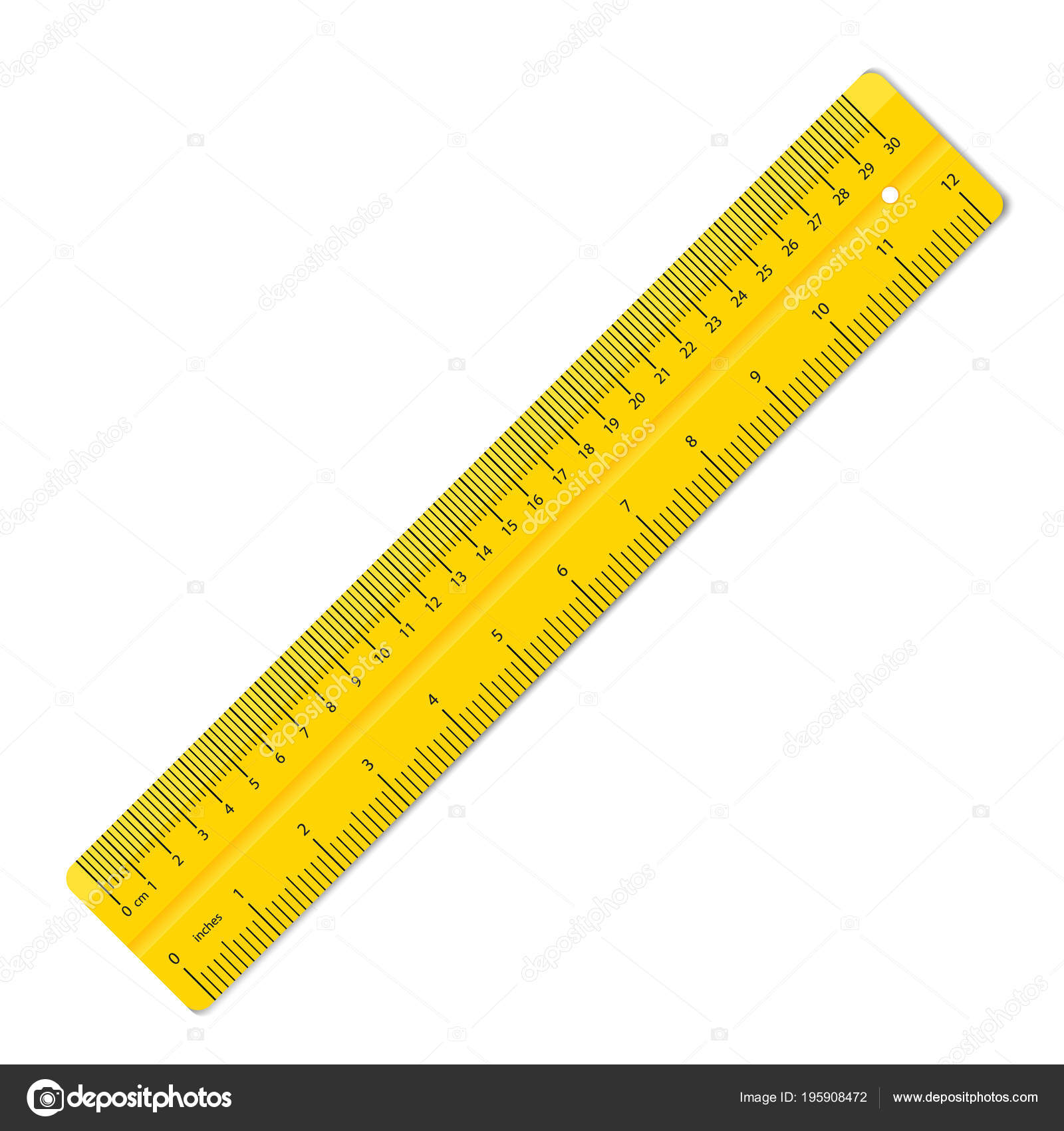 Creative Vector Illustration Realistic Colorful Rulers Isolated ...