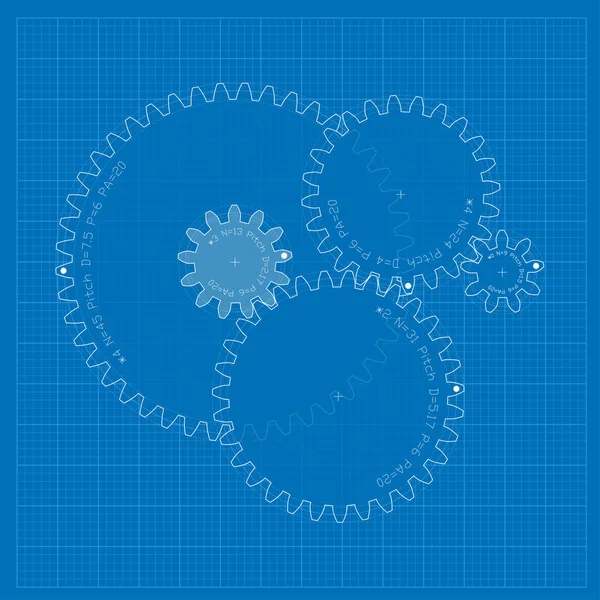 Gear blueprint abstract design Stock Vector Image by ©Noiro #14879273