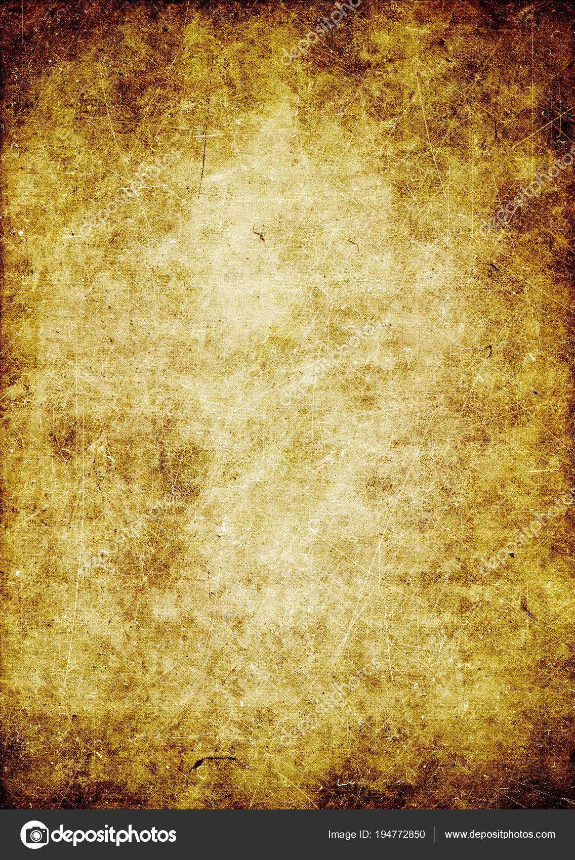 Grunge texture old paper, stains, scratches, beige, yellow backg Stock ...
