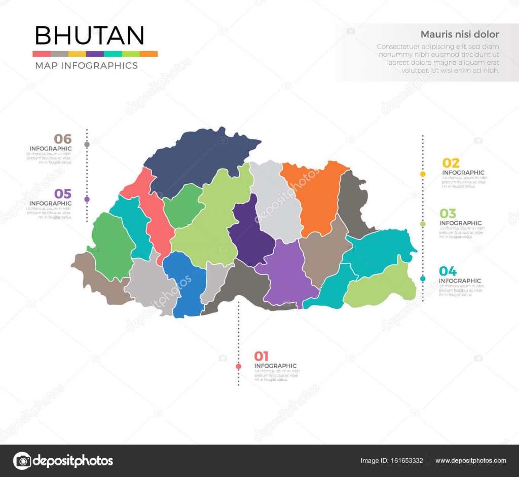 Bhutan country map Stock Vector by ©pixar 161653332