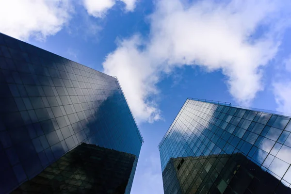 Two skyscrapers from below - Stock Image - Everypixel