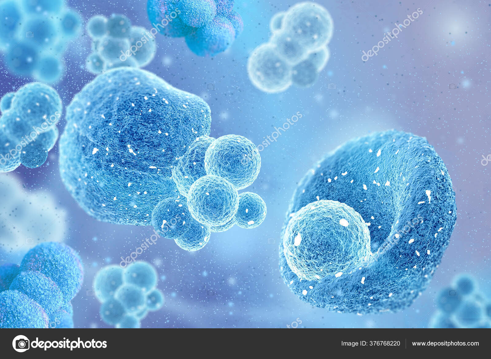 Medical Abstract Background Microscopic Cells Process Division Float ...