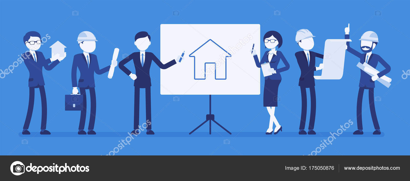 Group of developers at work Stock Vector by ©Andrew_Rybalko 175050876