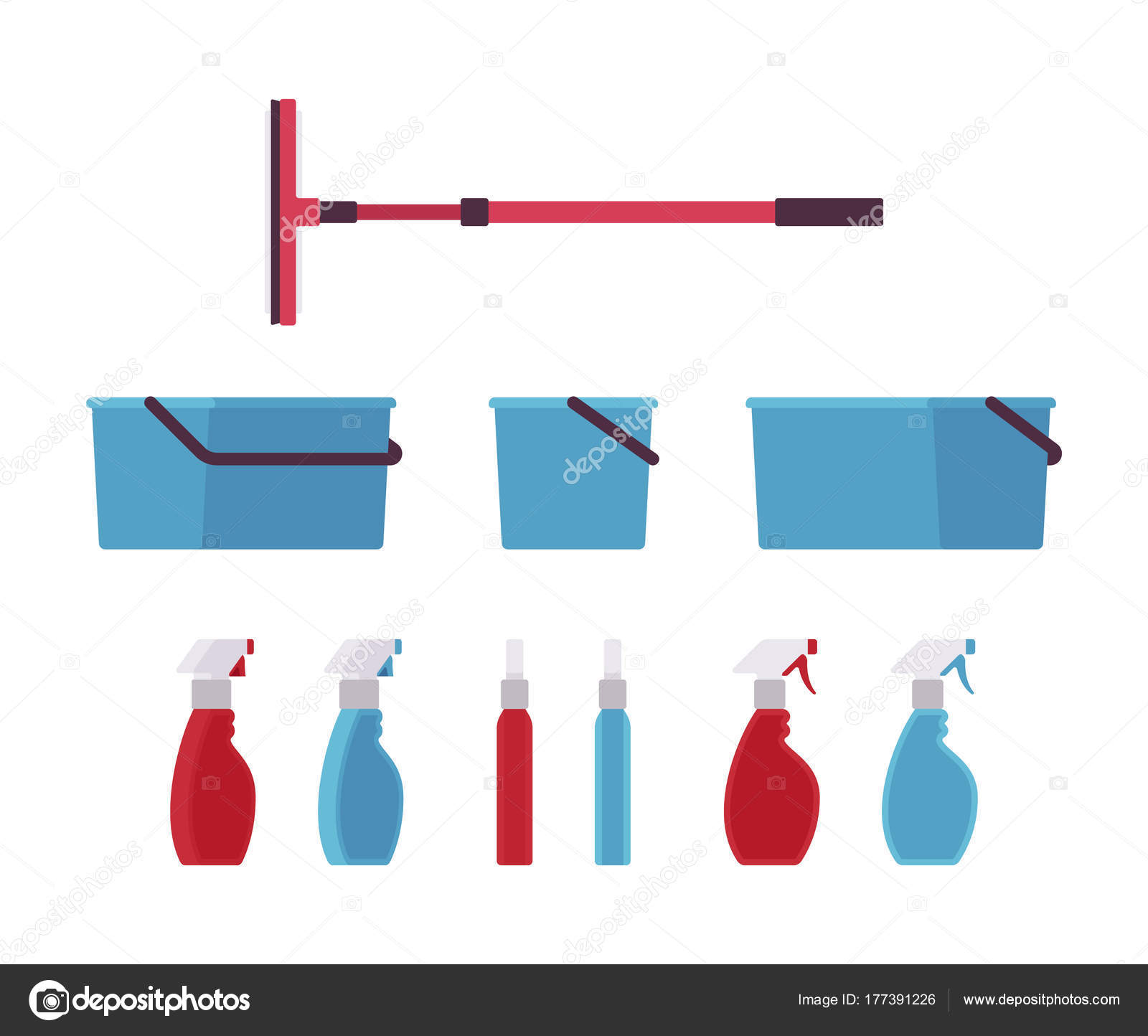 Window cleaning tools and equipment Stock Vector Image by ©Andrew ...