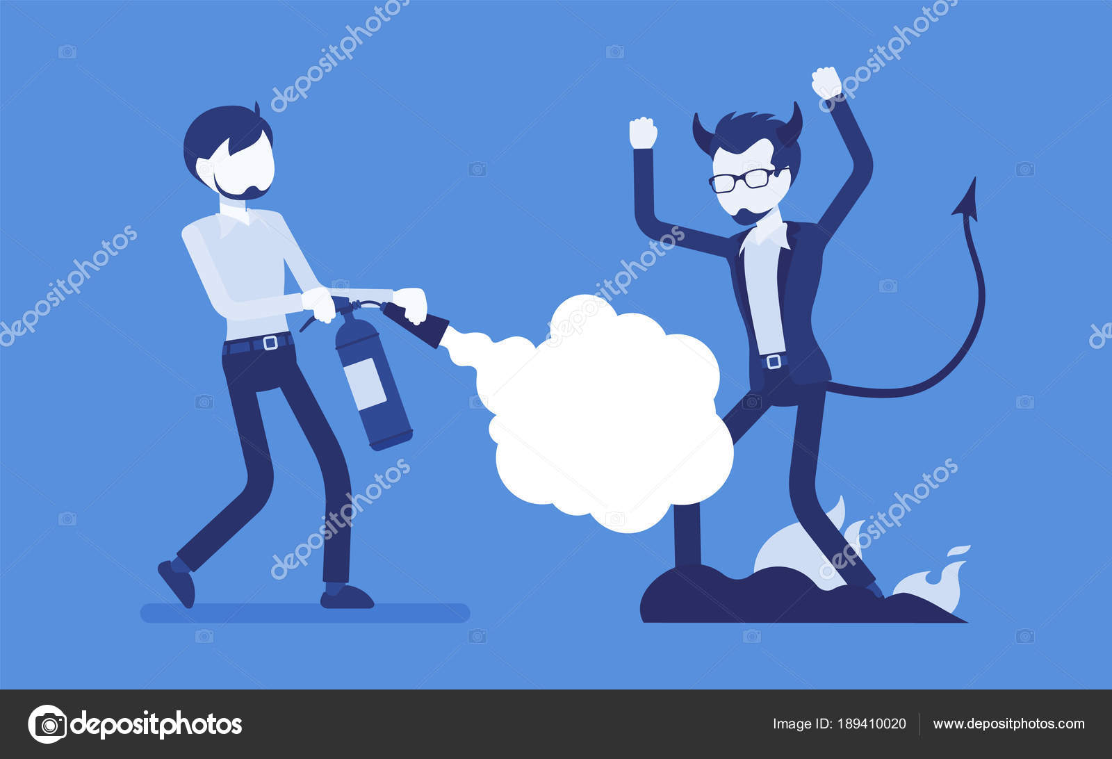 Male devil exorcism Stock Vector Image by ©Andrew_Rybalko #189410020