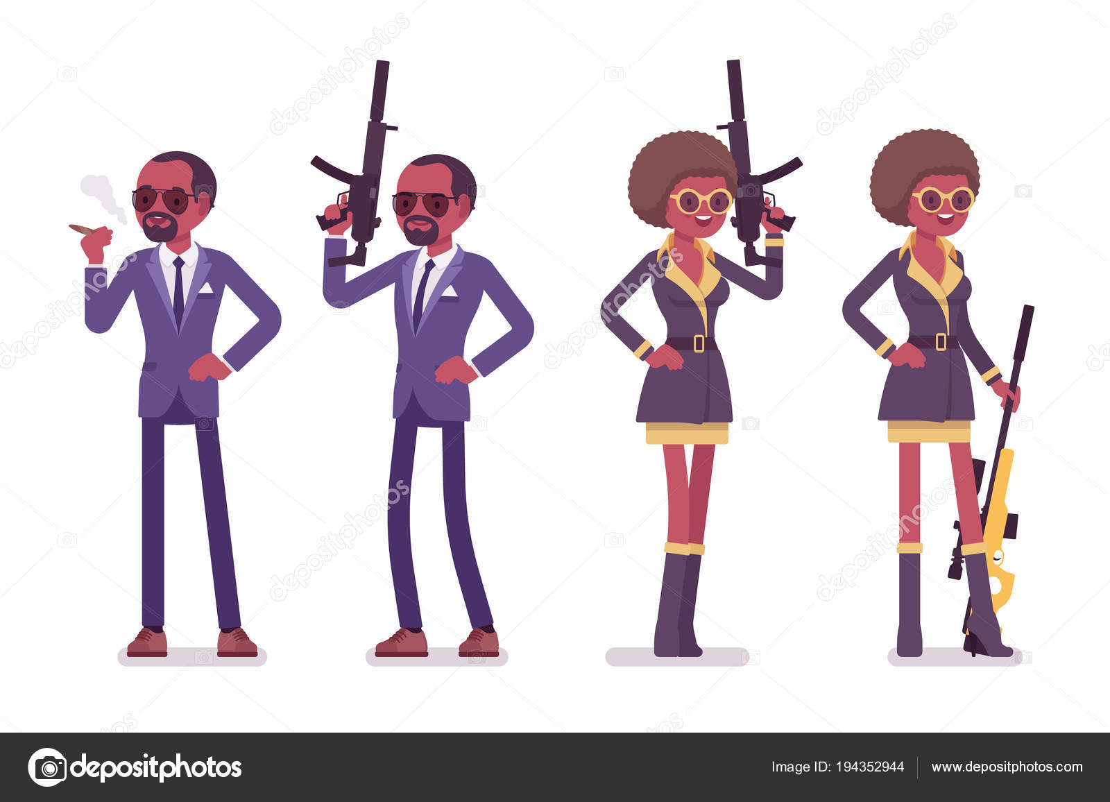 Secret Agent Man Clipart Black