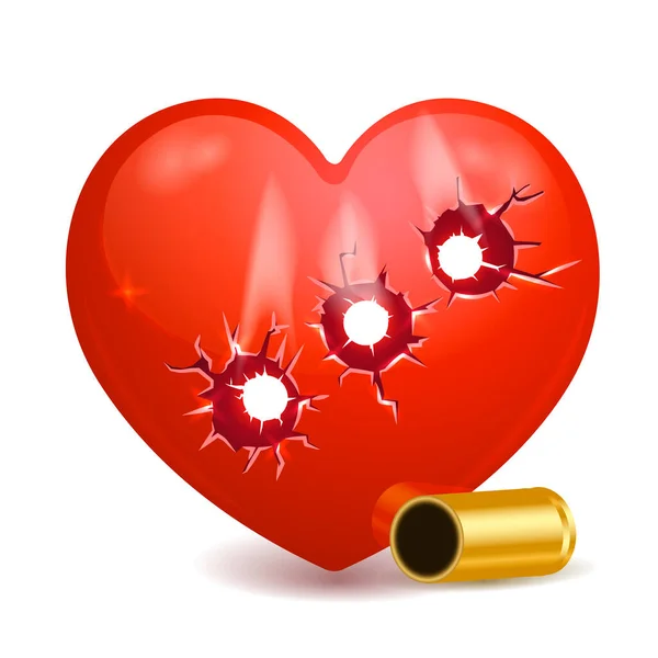 56 Bullet hole heart Vector Images | Depositphotos