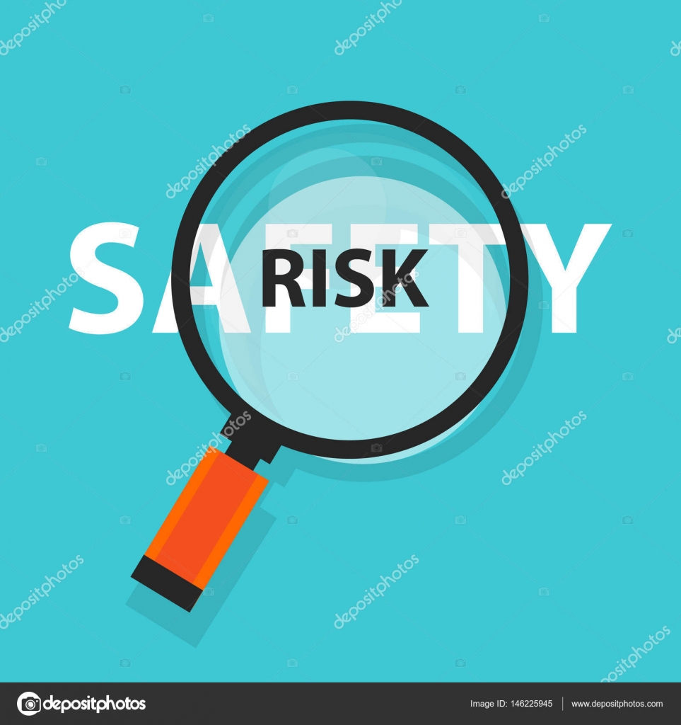 Image vectorielle Risque sécurité concept entreprise analyse loupe ...