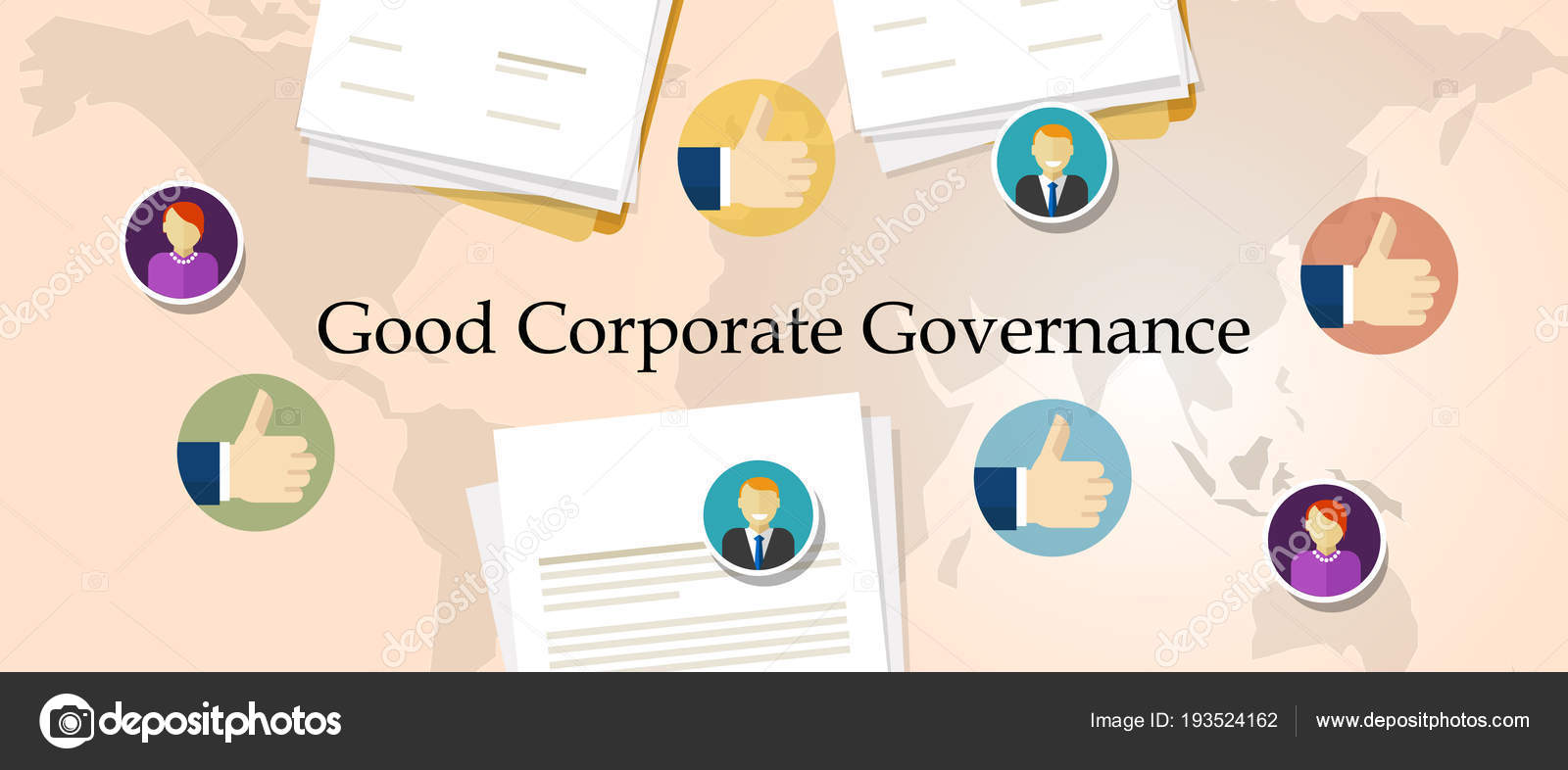 Good Corporate Governance concept. accountable organization transparent ...