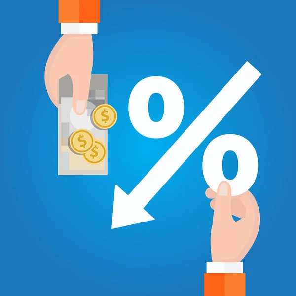 Low interest rates Vector Art Stock Images | Depositphotos
