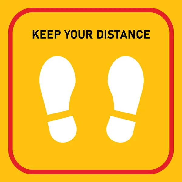 Keep distance sign Vector Art Stock Images | Depositphotos
