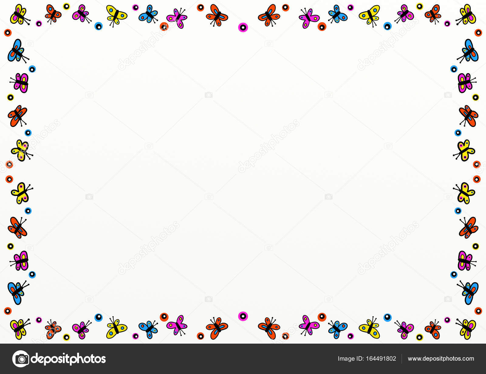Doodle Butterfly Page Decoration Stock Photo by ©Prawny 164491802