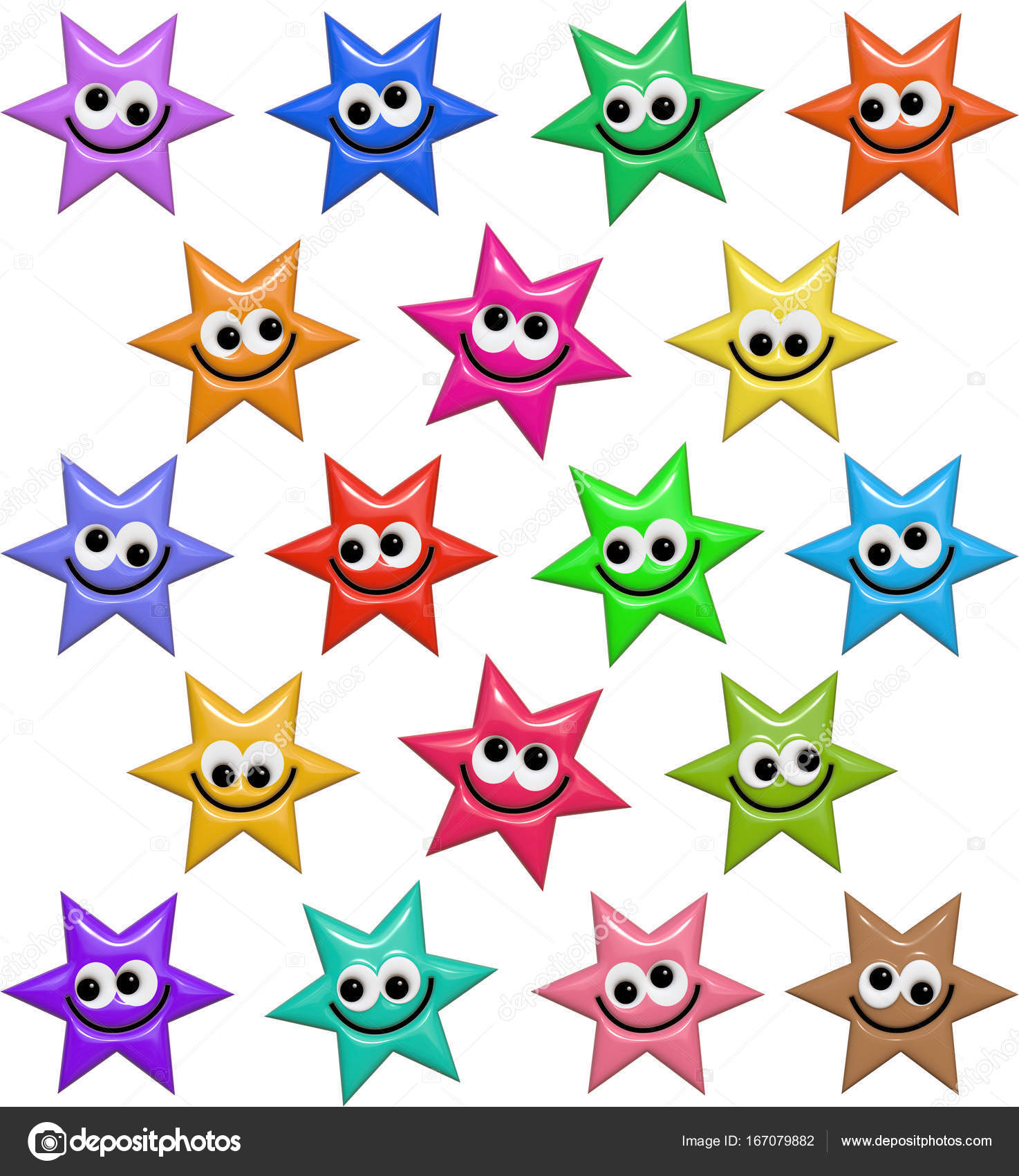 Happy Smiling Star Shapes — Stock Photo © Prawny #167079882