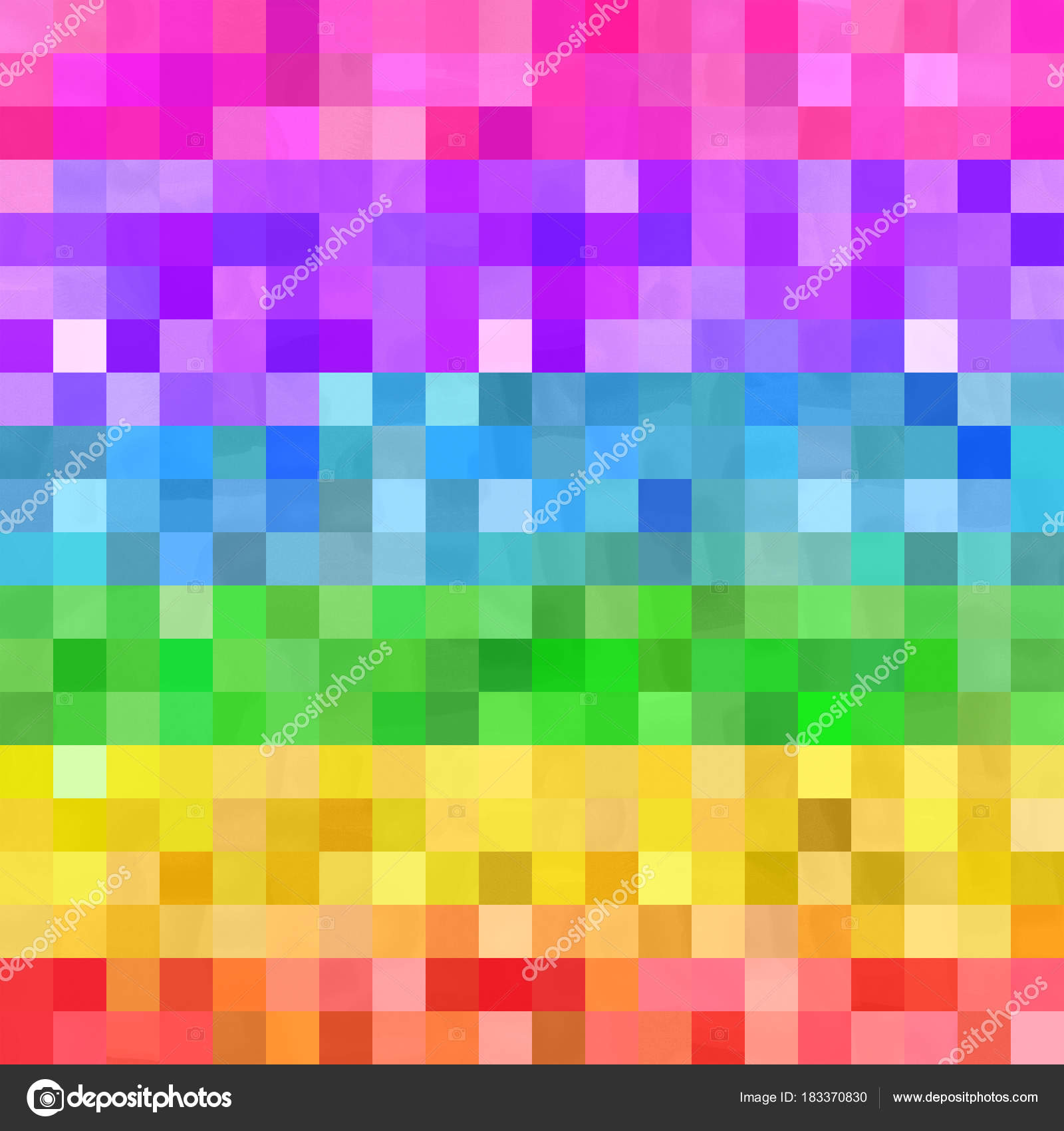 Digital Rainbow Pixel Pattern — Stock Photo © Prawny #183370830
