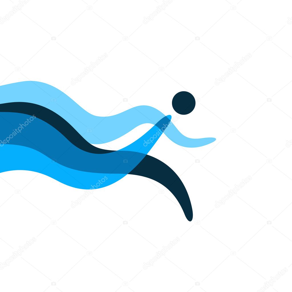 Running logo, sport event icon — Stock Vector © Stmool #128769434