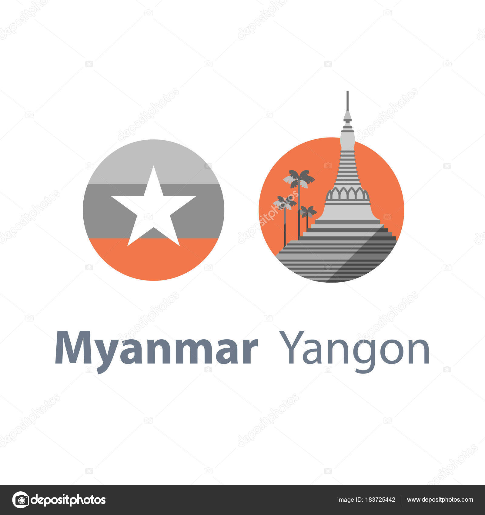 Yangon symbol, Shwedagon pagoda, Myanmar travel destination, culture ...