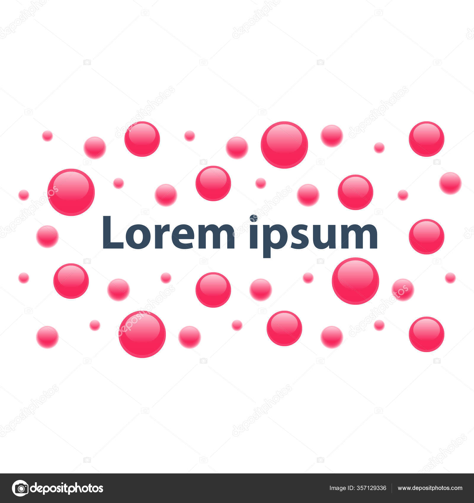 Red bubbles cloud, weightless close up balls floating, colorful ...