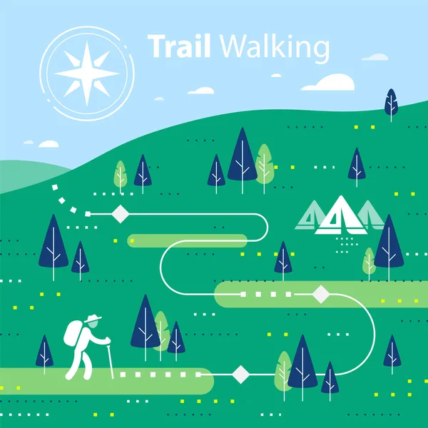 Trail running Vector Art Stock Images | Depositphotos