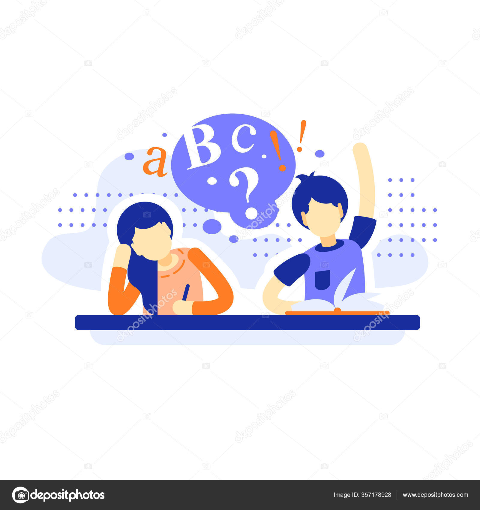 Active Student Clipart With Pencils