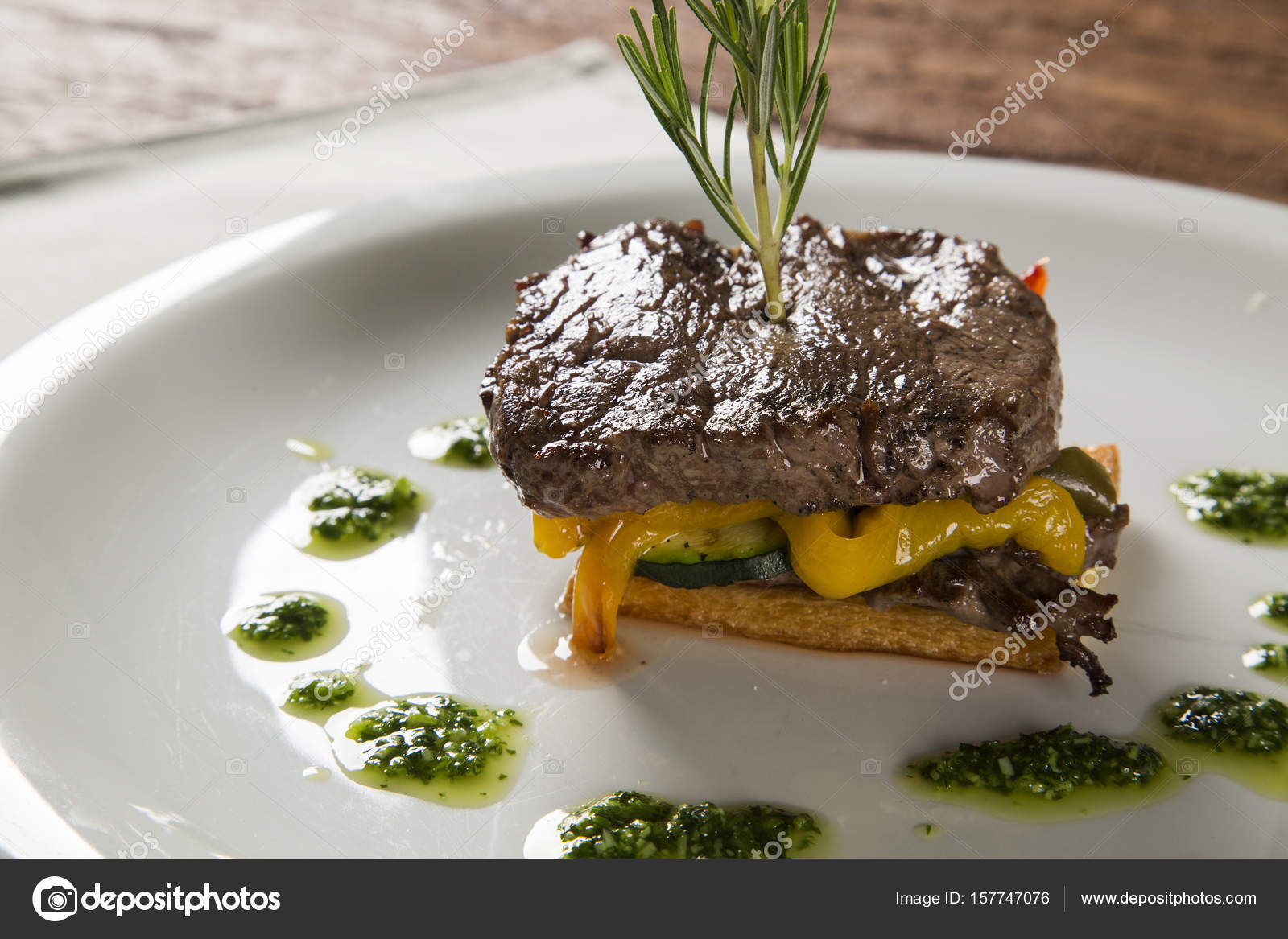 Filet mignon with cassava and vegetables Stock Photo by ©Paulovilela ...