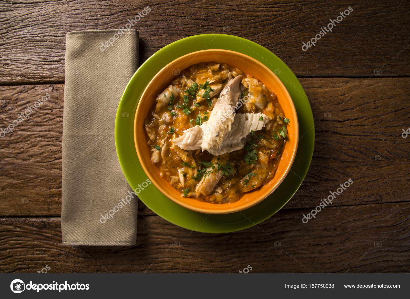 Traditional amazonian fish - Mojica de tucunare — Stock Photo ...