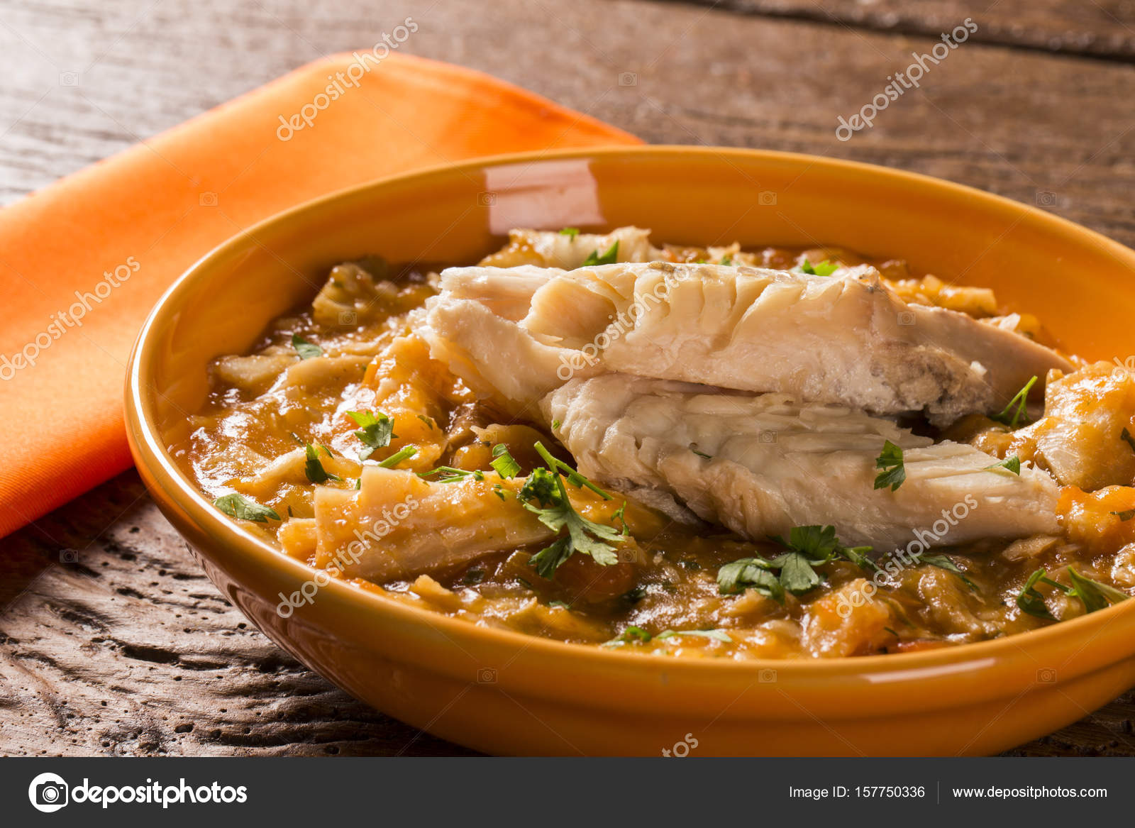 Traditional amazonian fish - Mojica de tucunare — Stock Photo ...